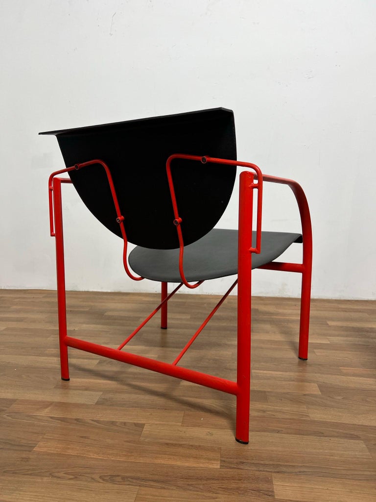 Pair of Memphis Era Arm Lounge Chairs Circa 1980s For Sale at 1stDibs