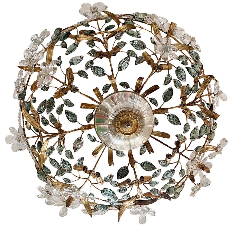 Pair of Mercury Glass and Gilt Metal Light Fixtures, Sold Individually ...