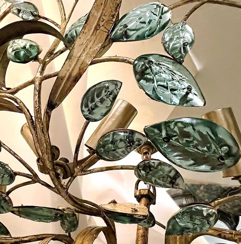 Pair of Mercury Glass and Gilt Metal Light Fixtures, Sold Individually ...