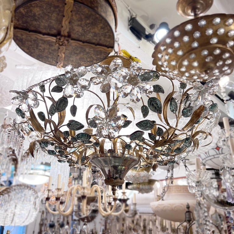 Pair of Mercury Glass and Gilt Metal Light Fixtures, Sold Individually ...