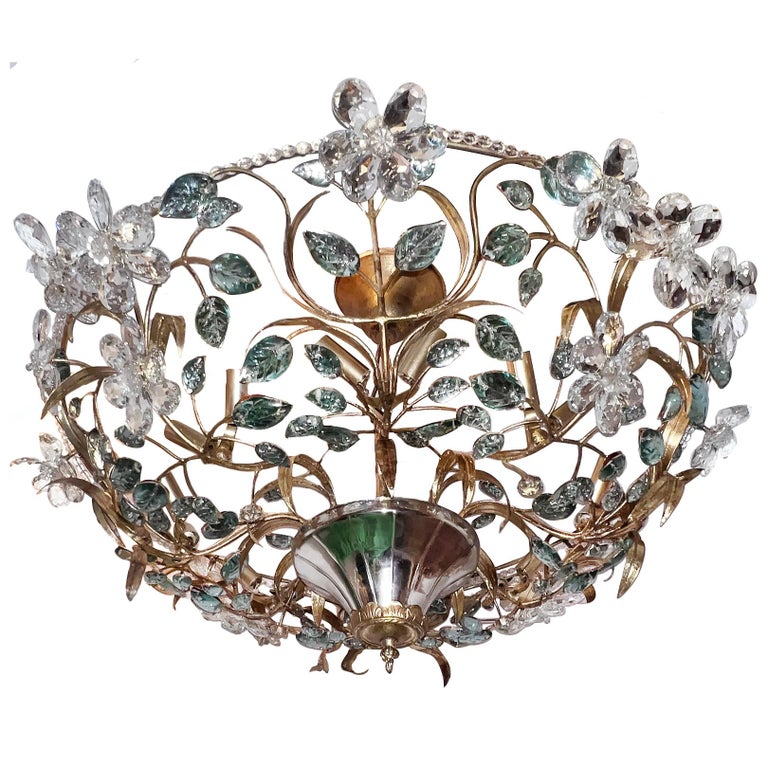 Pair of Mercury Glass and Gilt Metal Light Fixtures, Sold Individually ...