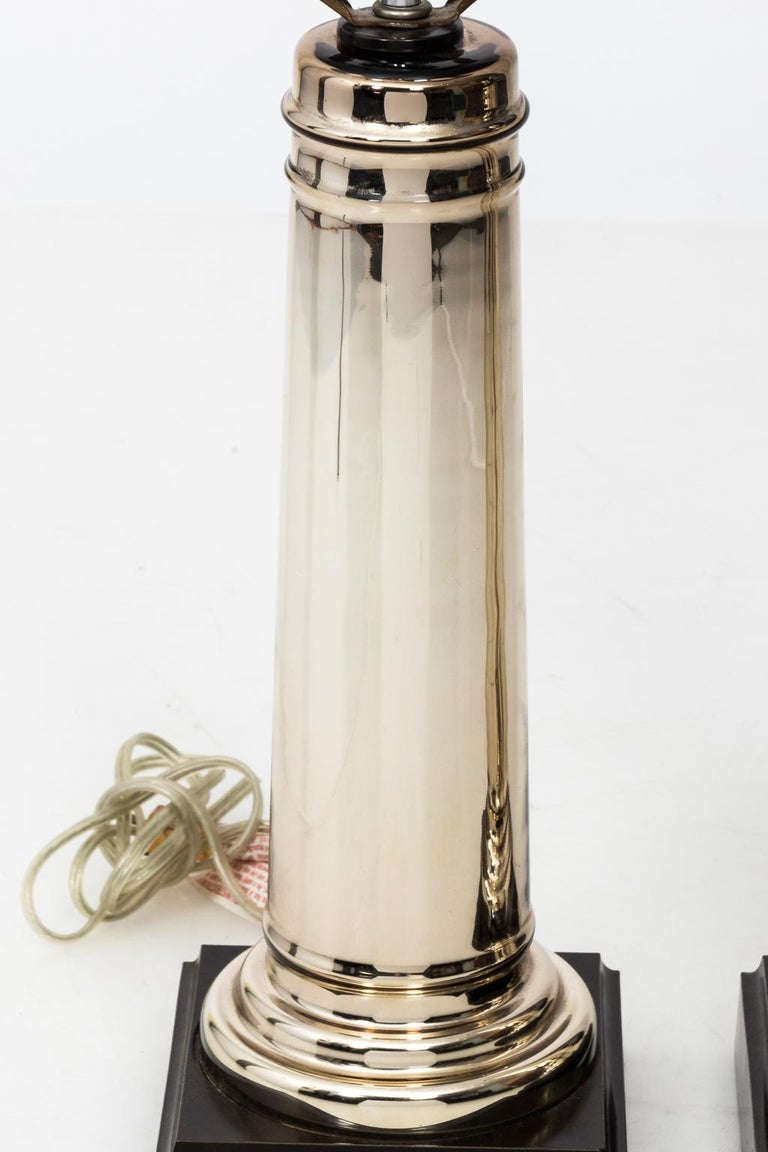 Pair of Mercury Glass Lamps at 1stDibs