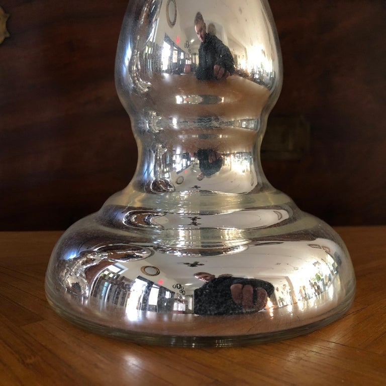 Pair of Mercury Glass Wig Stands at 1stDibs