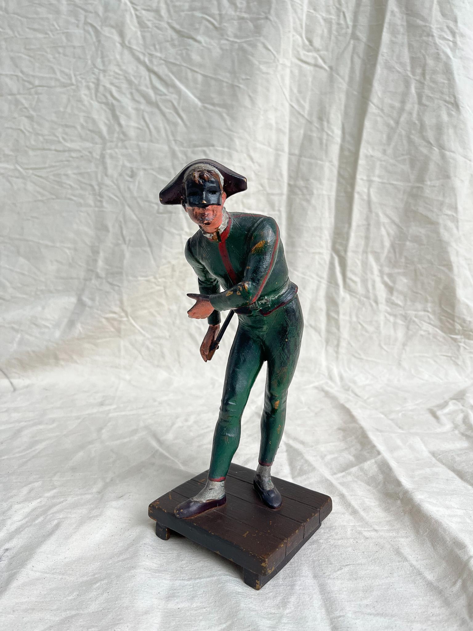 Pair of Metal Figures, Pierrot and Pantaleon, 19th Century France For ...
