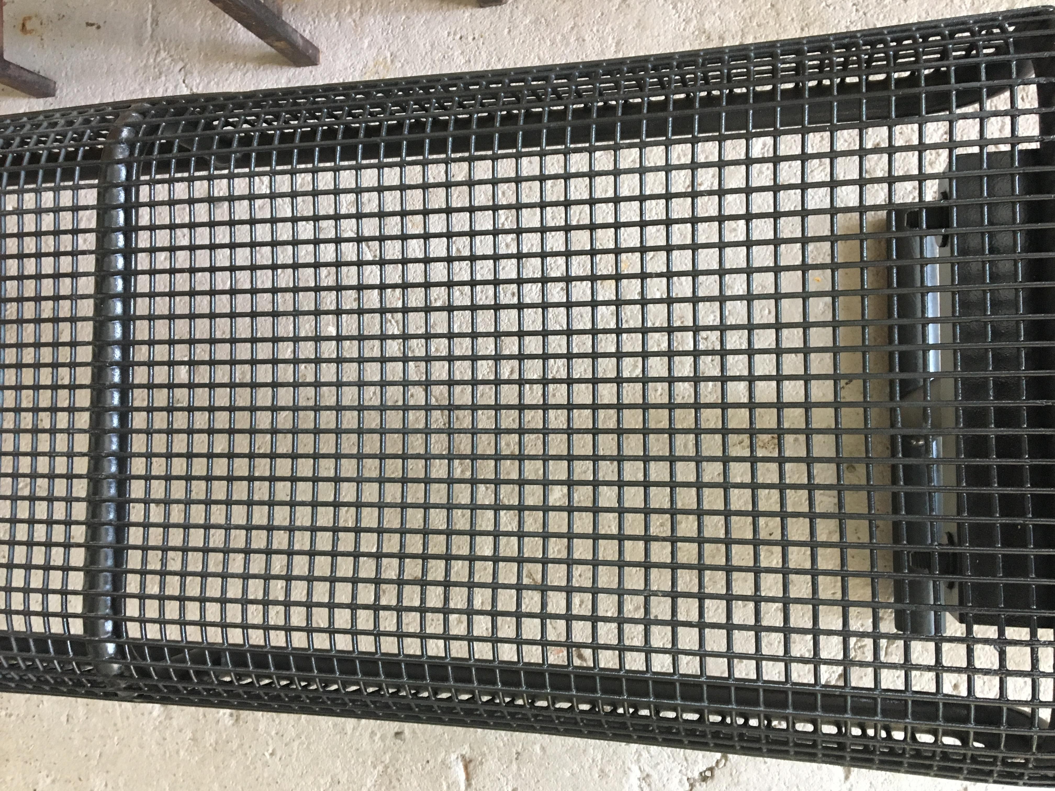Pair of Metal Mesh and Tubular Steel Benches at 1stDibs | metal mesh ...