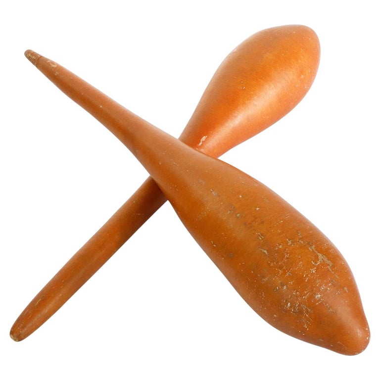 Pair of Mexican "Acocotes" 'Gourds' at 1stDibs