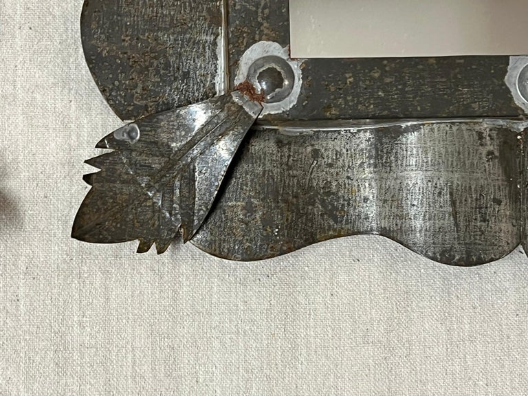 Pair of Mexican Tin Mirrors in the style of Artist Gene Byron For Sale ...