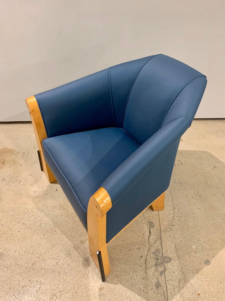 Pair of Michael Graves Faceted 1980s Club Lounge Chairs at 1stDibs