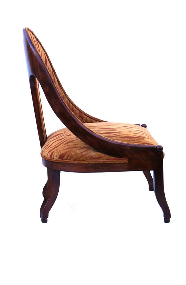 Pair of Michael Taylor for Baker Midcentury Spoon Back Slipper Lounge ...