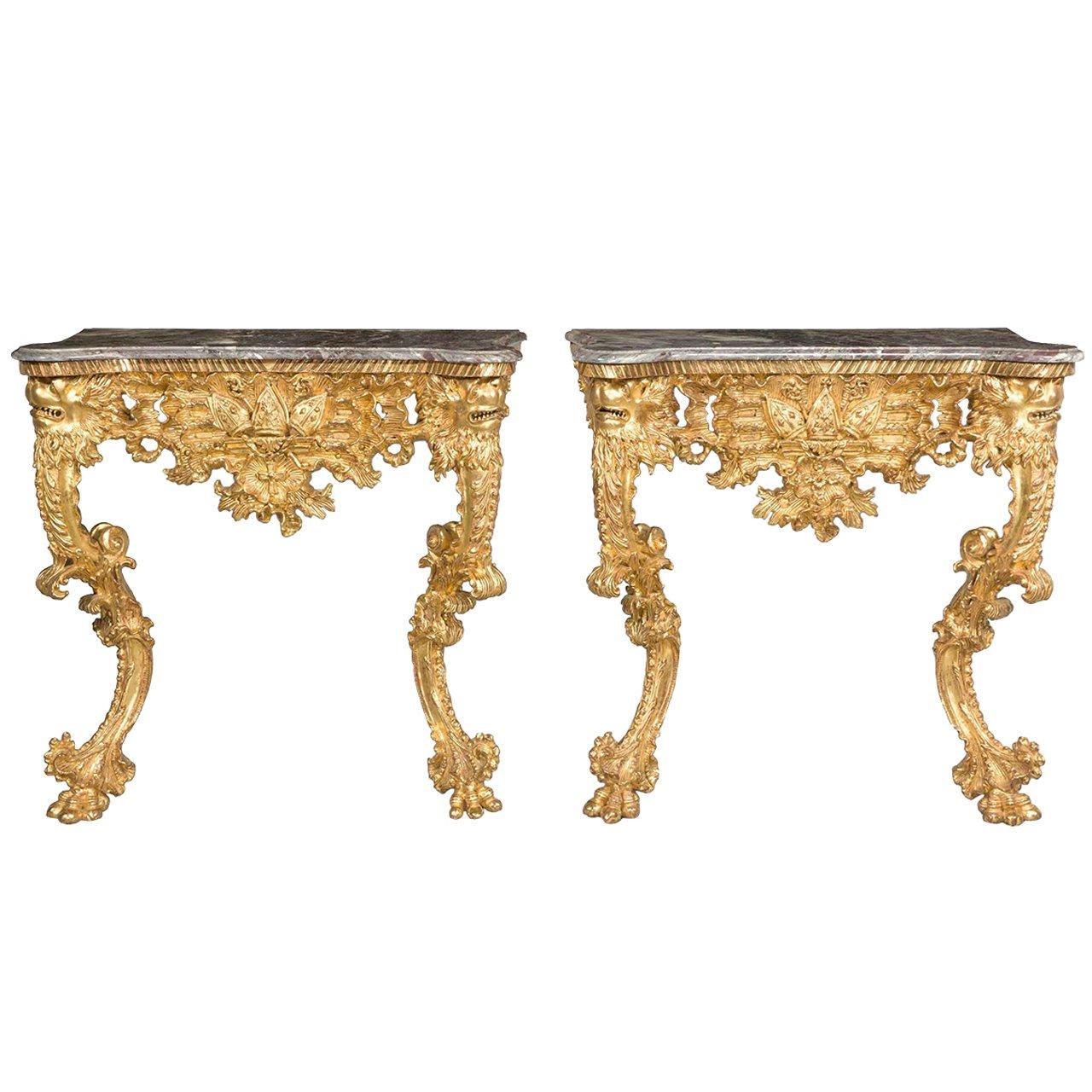 Mid-18th Century Oak Pier Table For Sale at 1stDibs