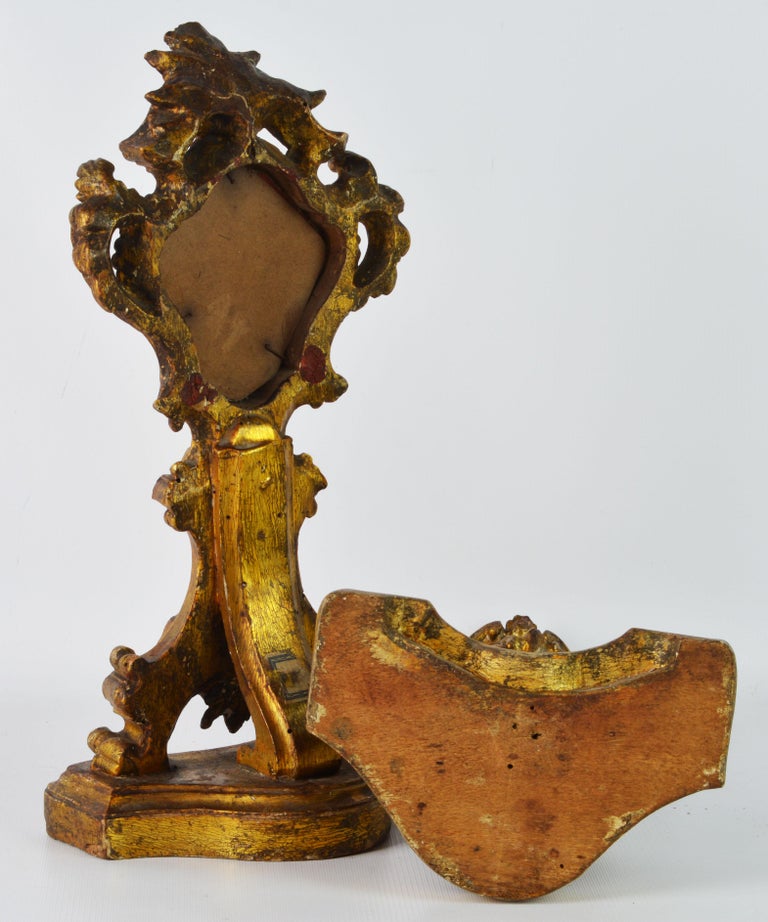 Pair of Mid-19th Century Italian Baroque Style Carved Giltwood ...
