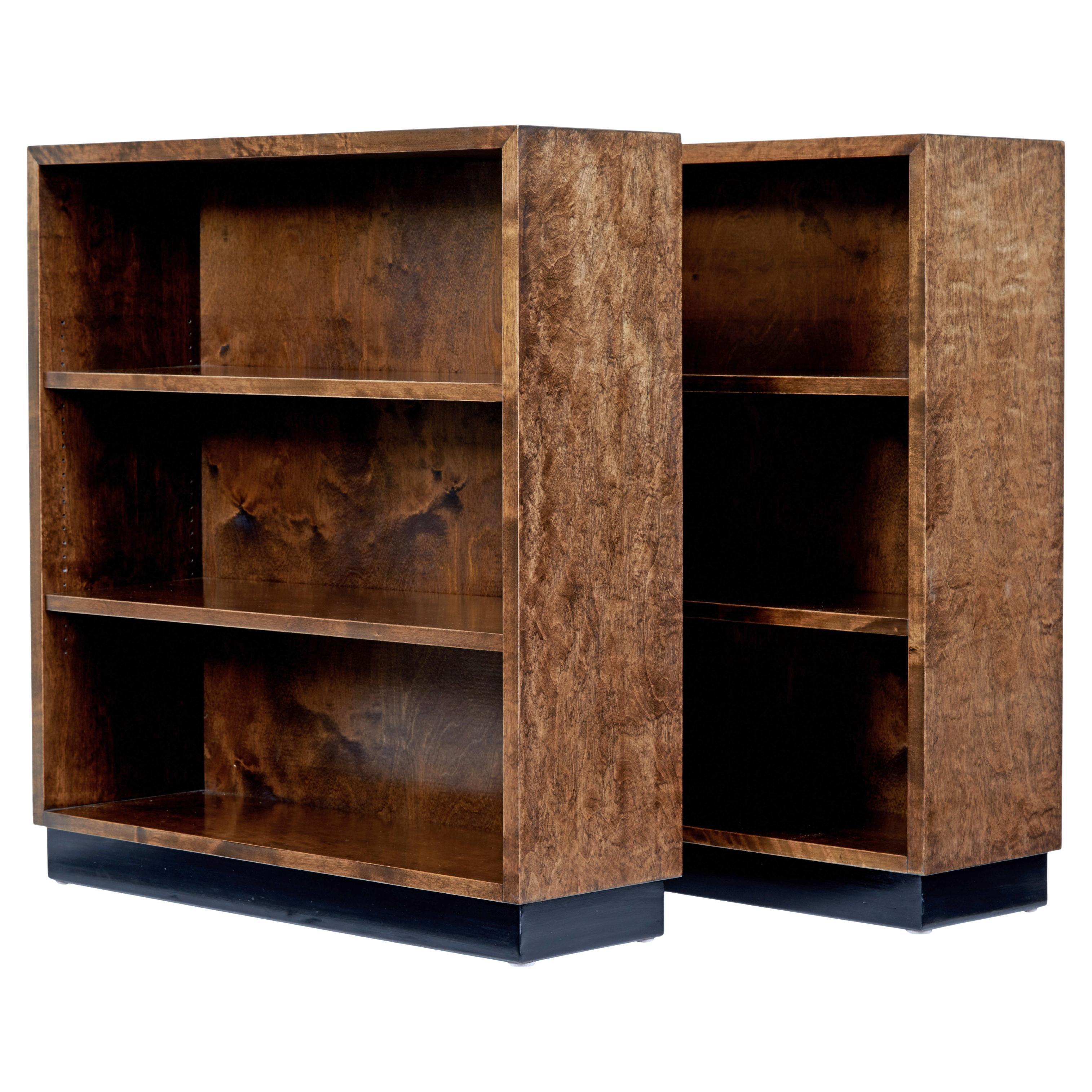 Pair of Padauk Wood Empire Style Dwarf Bookcases, 'England, 20th ...