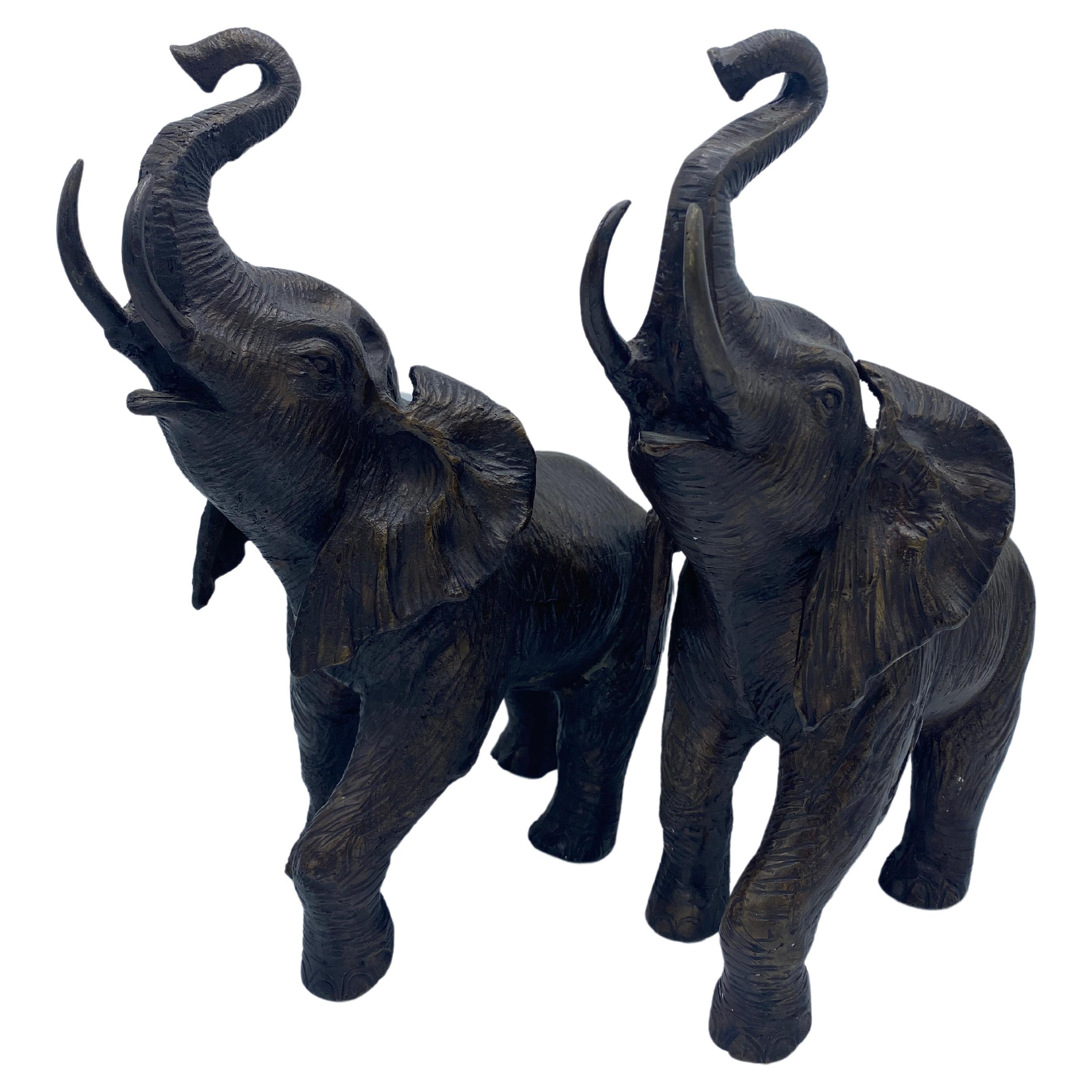 Late 19th Century French Fox and Pheasant Lost Wax Process Bronze ...