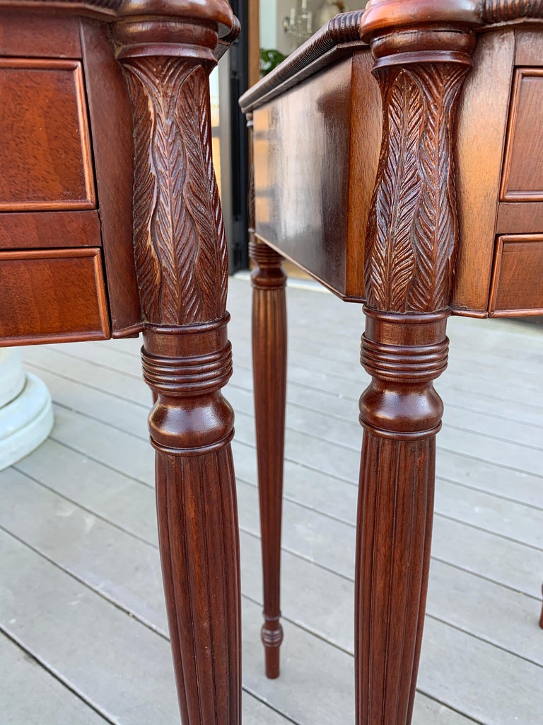 Pair of Mid-20th Century Custom Federal End Tables in Style of Samuel ...