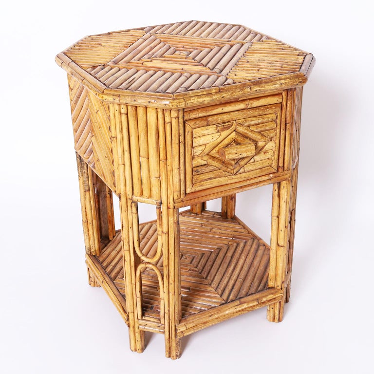 Pair of Mid-Century Bamboo Stands For Sale at 1stDibs