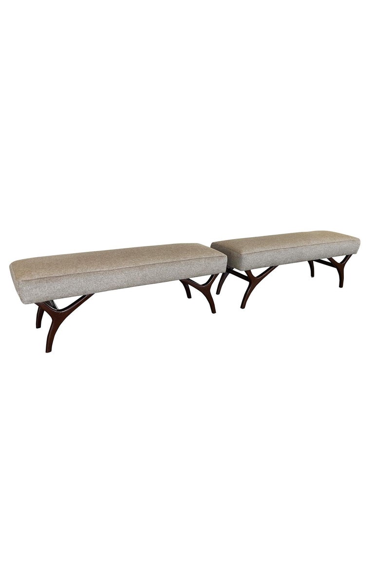 Pair of Midcentury Benches in the Style of Robsjohn-Gibbings For Sale ...