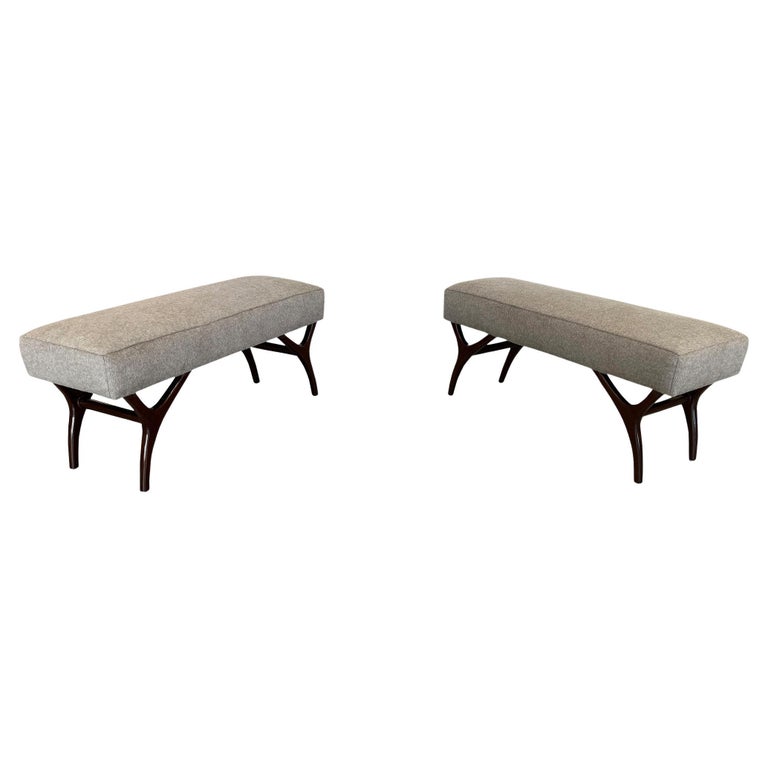 Pair of Midcentury Benches in the Style of Robsjohn-Gibbings For Sale ...