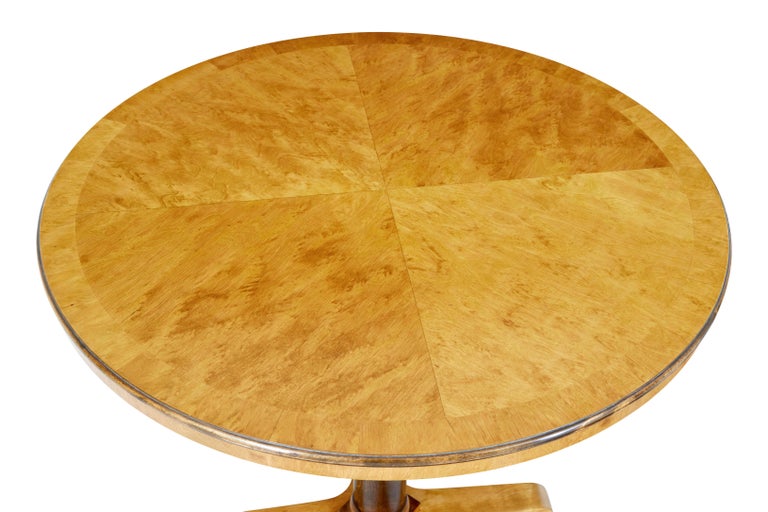 Pair of mid century birch tables by Nordiska Kompaniet For Sale at 1stDibs