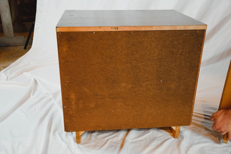 Pair of Midcentury Campaign Style End Tables by Dixie Furniture at ...