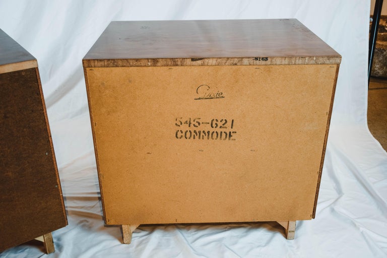 Pair of Midcentury Campaign Style End Tables by Dixie Furniture at ...