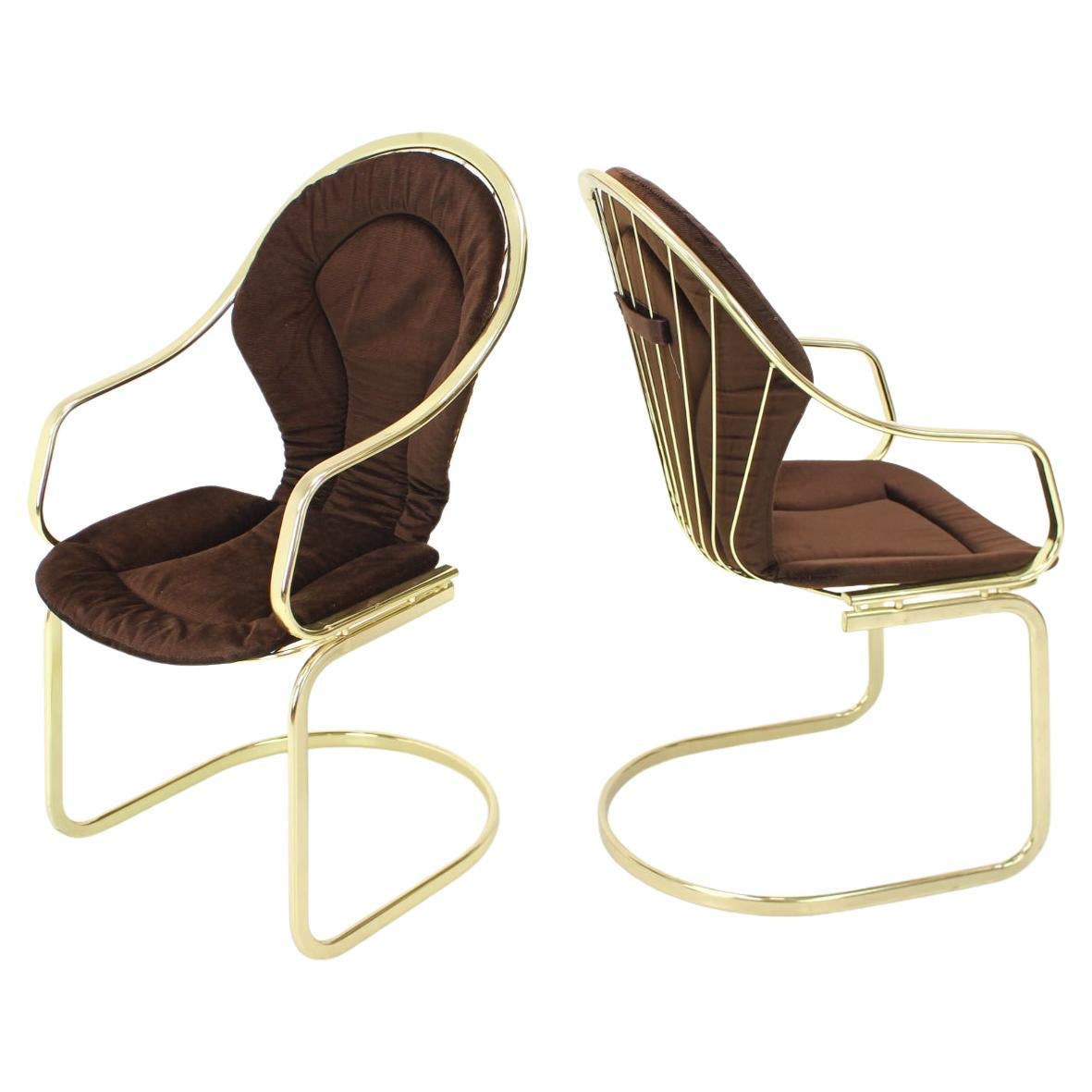 Set of Four Chairs by Gaston Rinaldi Circa 1970 Italy at 1stDibs