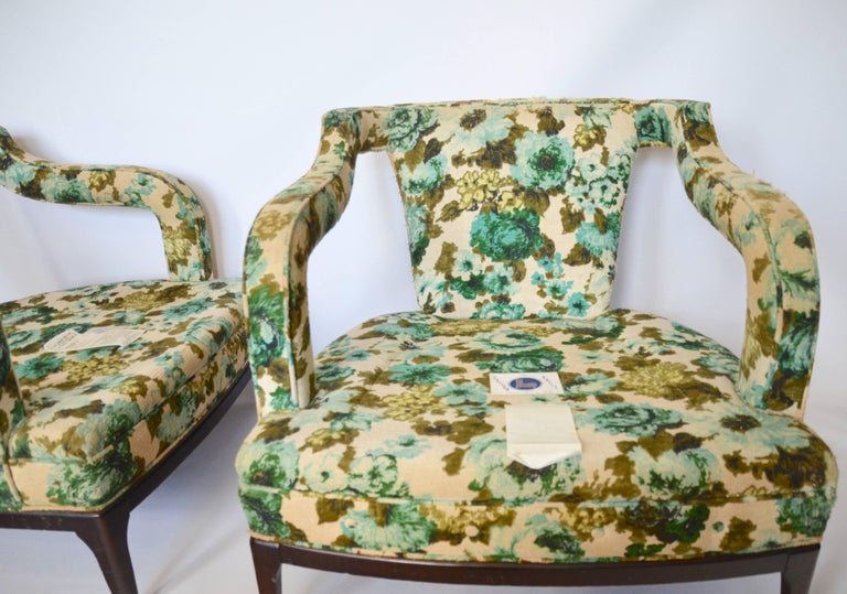 Pair of Midcentury Curvilinear Lounge Chairs by Shaw For Sale at 1stDibs