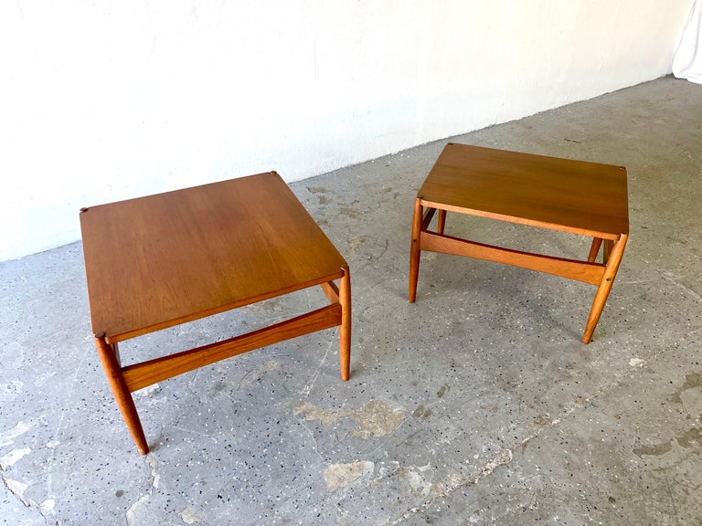 Pair of Mid-Century Danish Modern Diethelm Teak Side/End Tables at 1stDibs