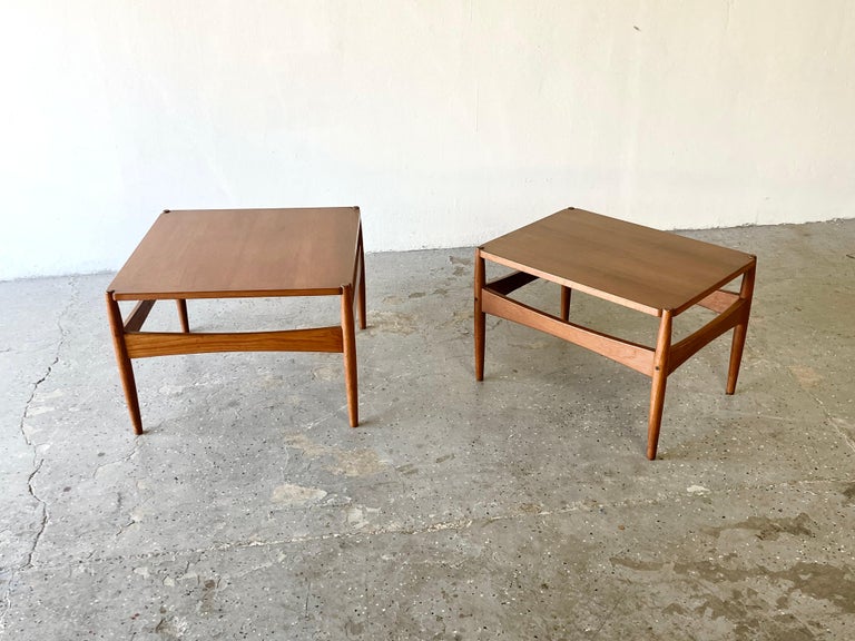 Pair of Mid-Century Danish Modern Diethelm Teak Side/End Tables at 1stDibs