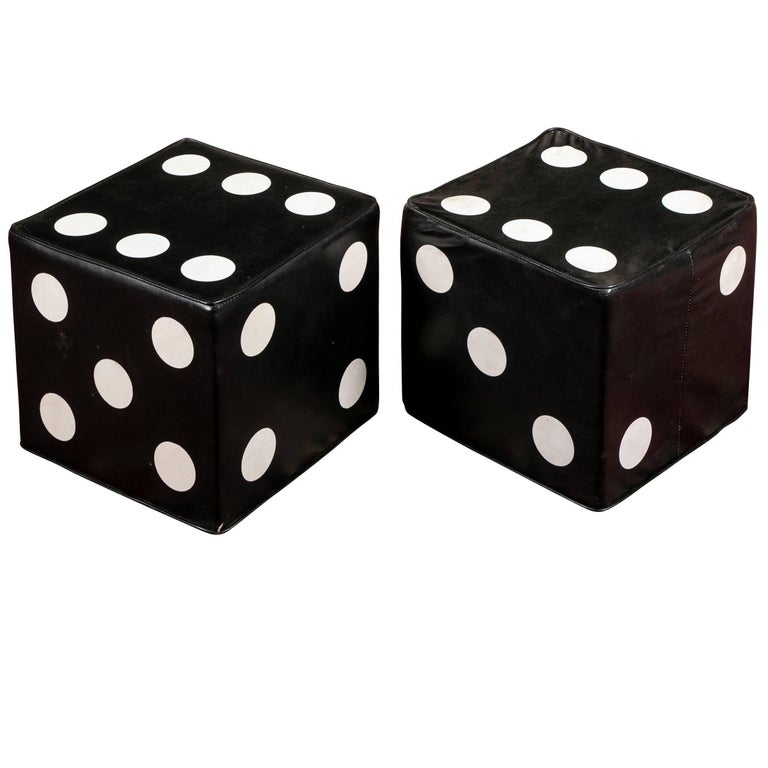 Pair of Midcentury Dice Form Square Stools/ Tables For Sale at 1stDibs ...