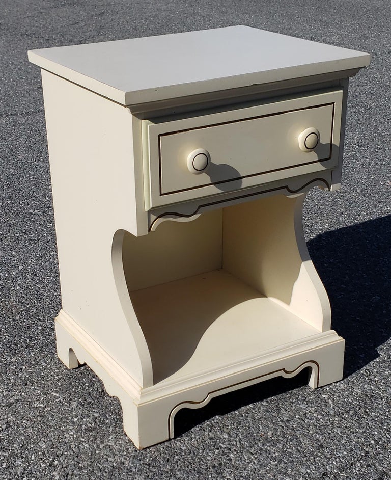 Pair of Midcentury Dixie Furniture Single Drawer Side Tables For Sale ...