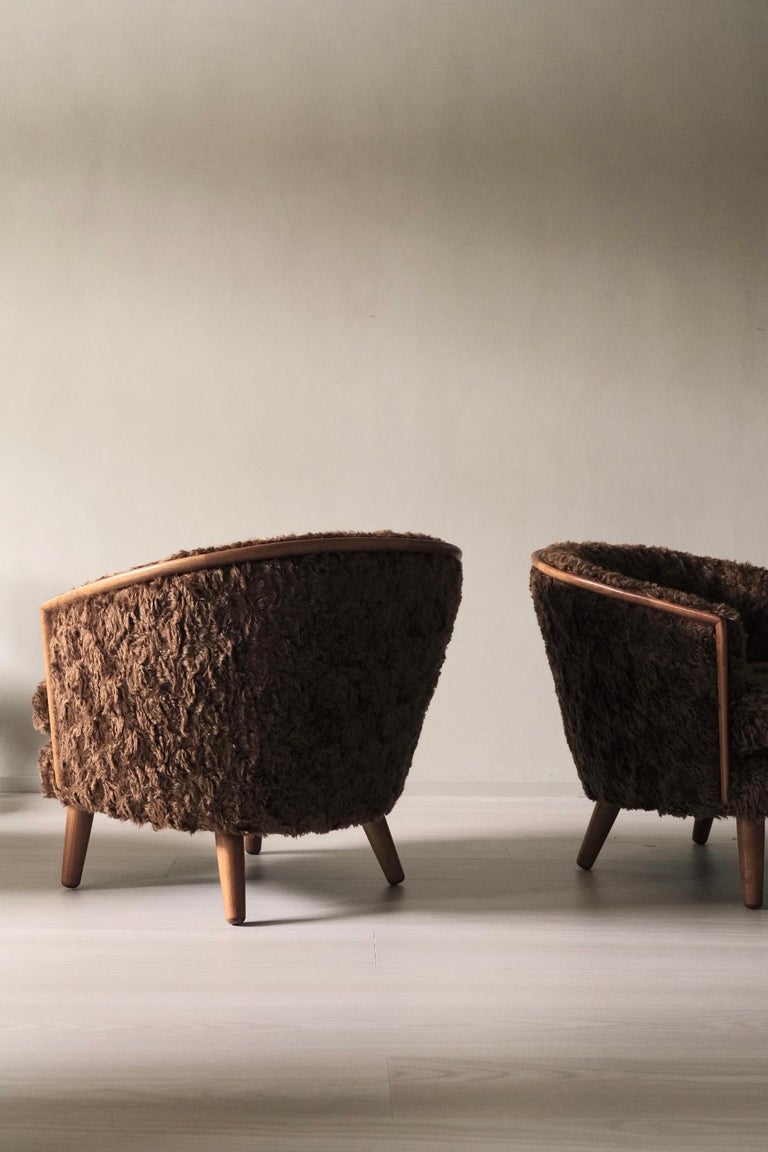 Pair of Mid-Century Egg Chairs, Royal by P.I. Langlo, Norway, 1950s For ...