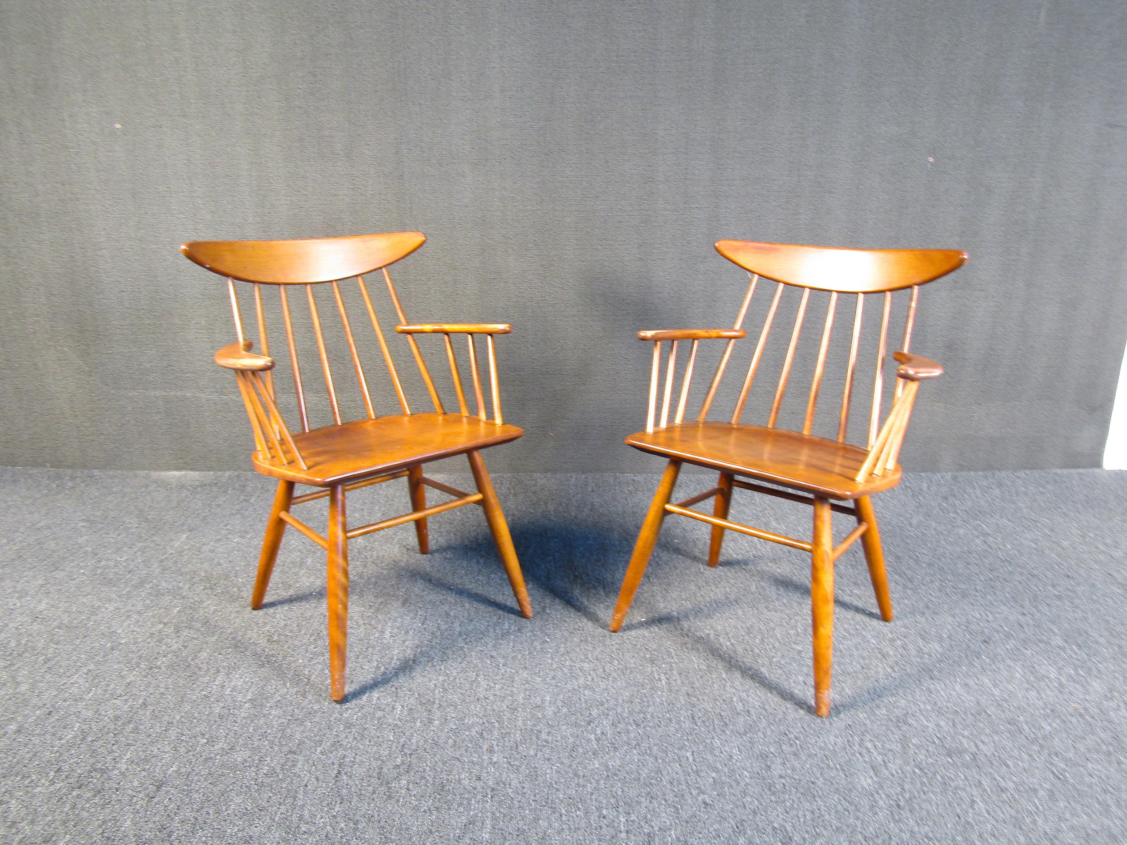 Pair of Midcentury Armchairs by Conant Ball For Sale at 1stDibs