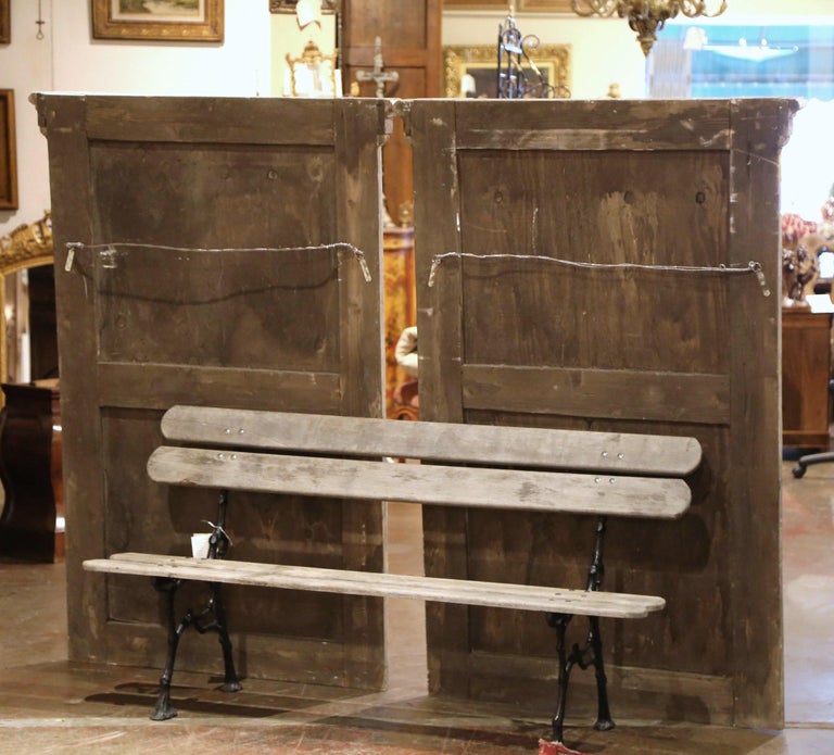 Pair of Mid-Century French Carved and Painted Trumeaux Mirrors from ...