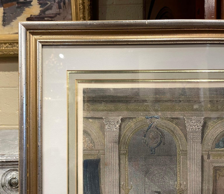 Pair of Midcentury French Louis XV Romantic Colored Prints in Gilt ...