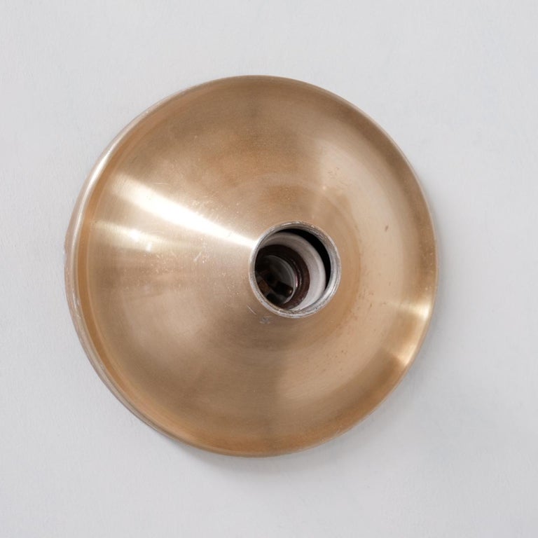 Pair of Mid-Century Italian Brass Wall or Ceiling Sconces, '2 Pairs ...