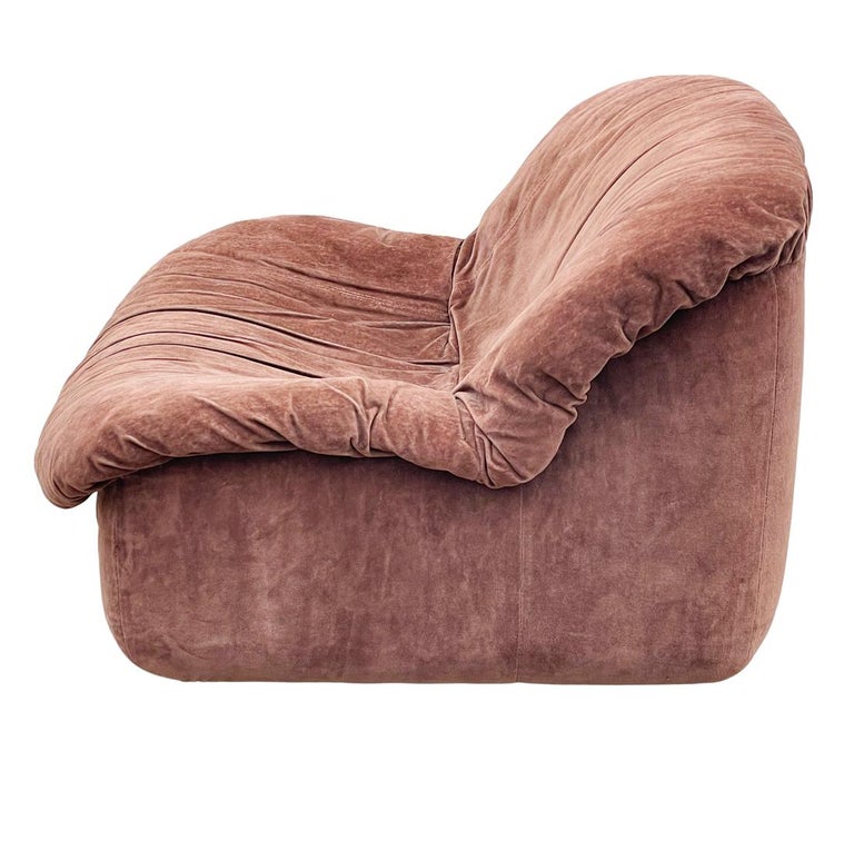 Pair of Mid Century Italian Modern Low Profile Lounge Chair or Slipper ...