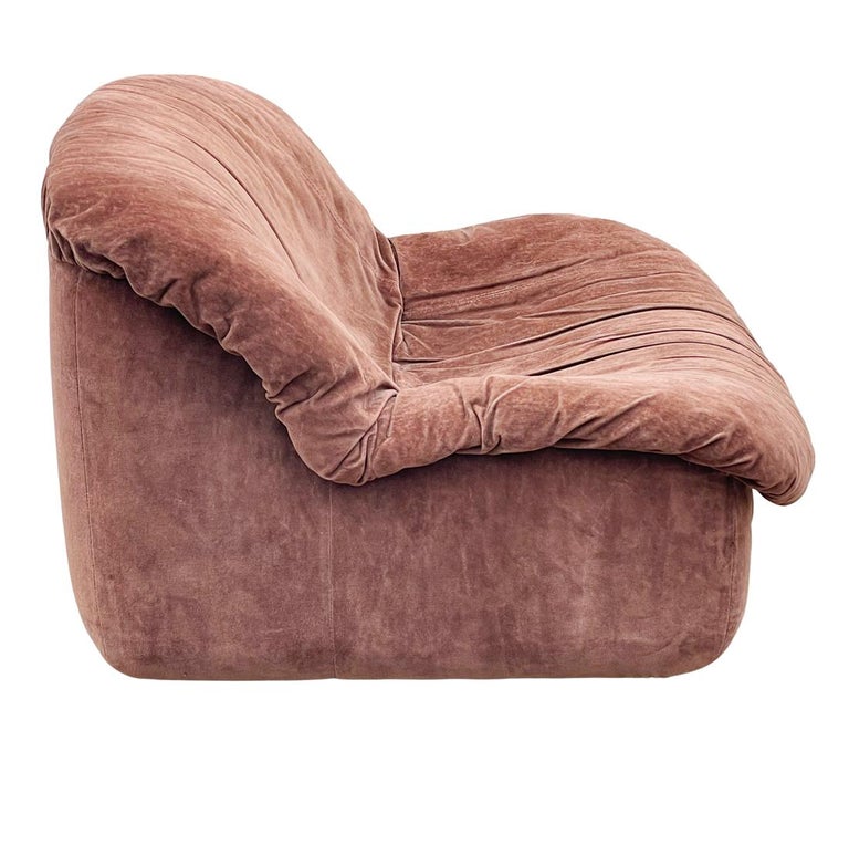 Pair of Mid Century Italian Modern Low Profile Lounge Chair or Slipper ...