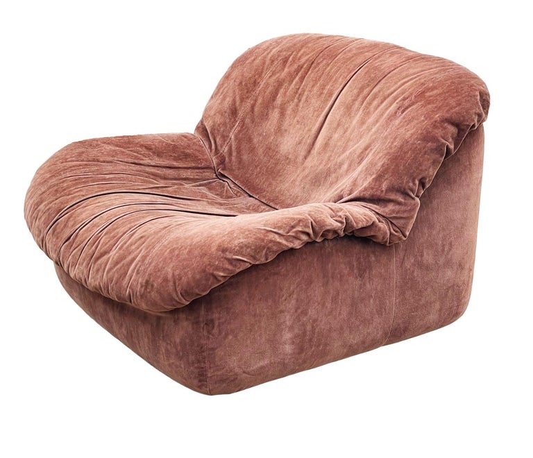 Pair of Mid Century Italian Modern Low Profile Lounge Chair or Slipper ...