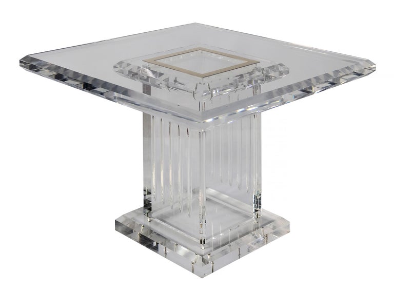 Pair of Mid-Century Italian Plexiglass Side/ Sofa Tables at 1stDibs