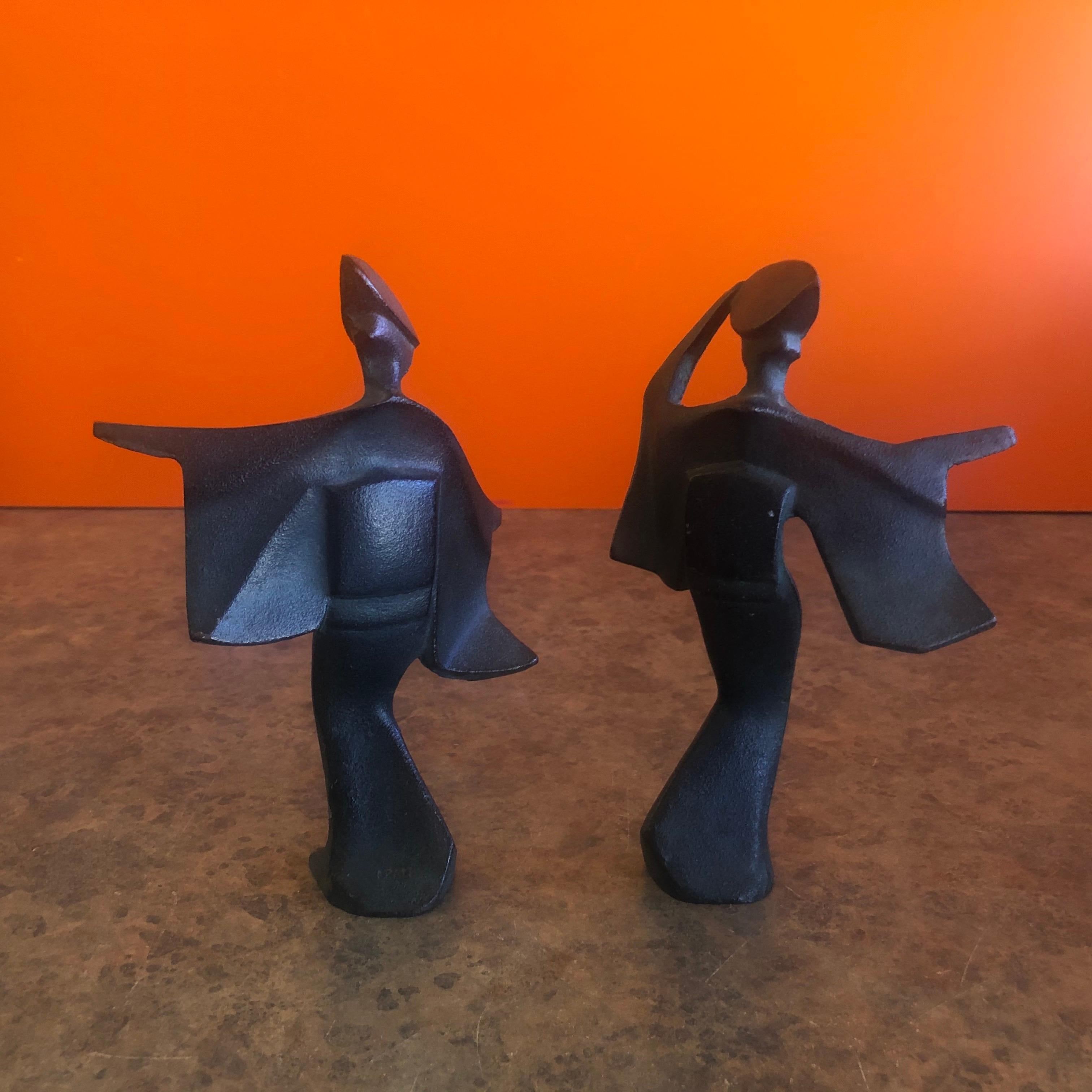 Pair of Midcentury Japanese Geisha Figurines at 1stDibs