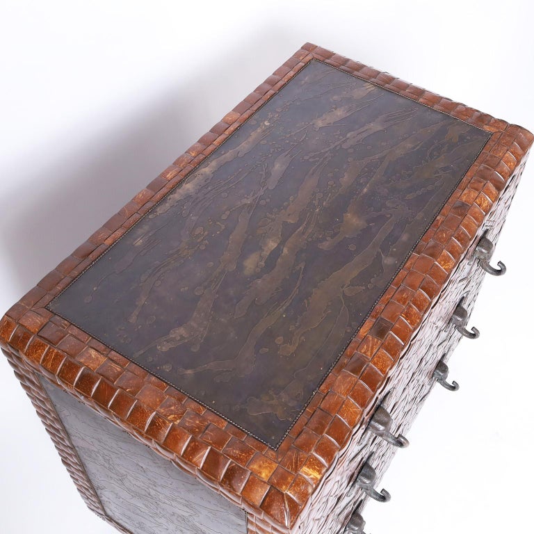 Pair of Mid Century Maitland Smith Coconut Shell Chests of Drawers For ...