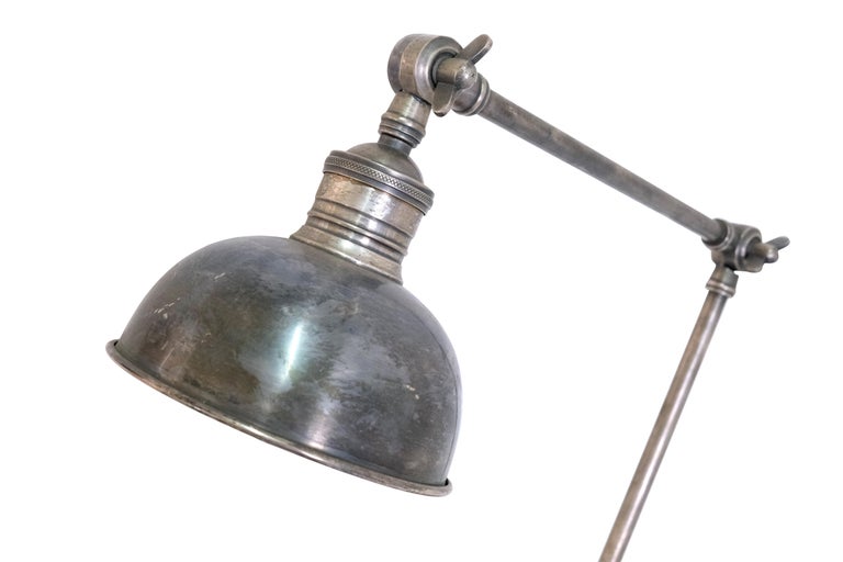 Pair of Mid Century Metal Table Lamps with Flexible Arms For Sale at ...