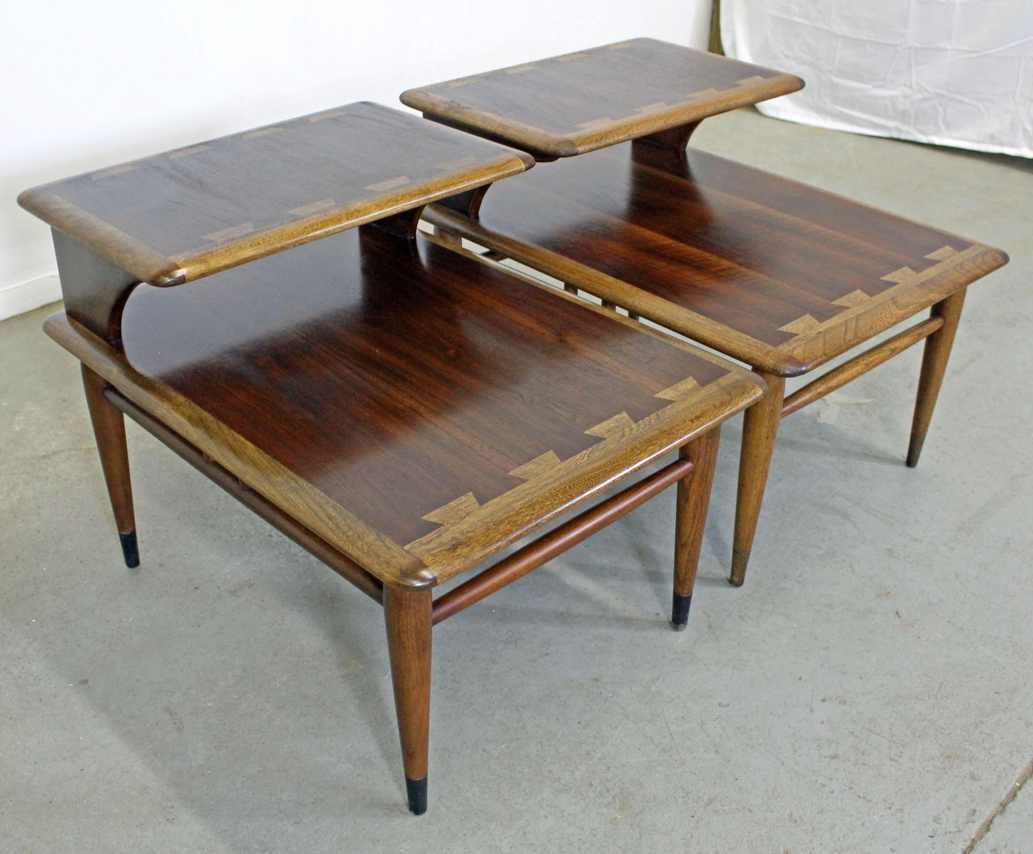 Pair of Mid-Century Modern Andre Bus Lane Acclaim 2-Tier End Tables at 1stDibs | 2 tier end ...