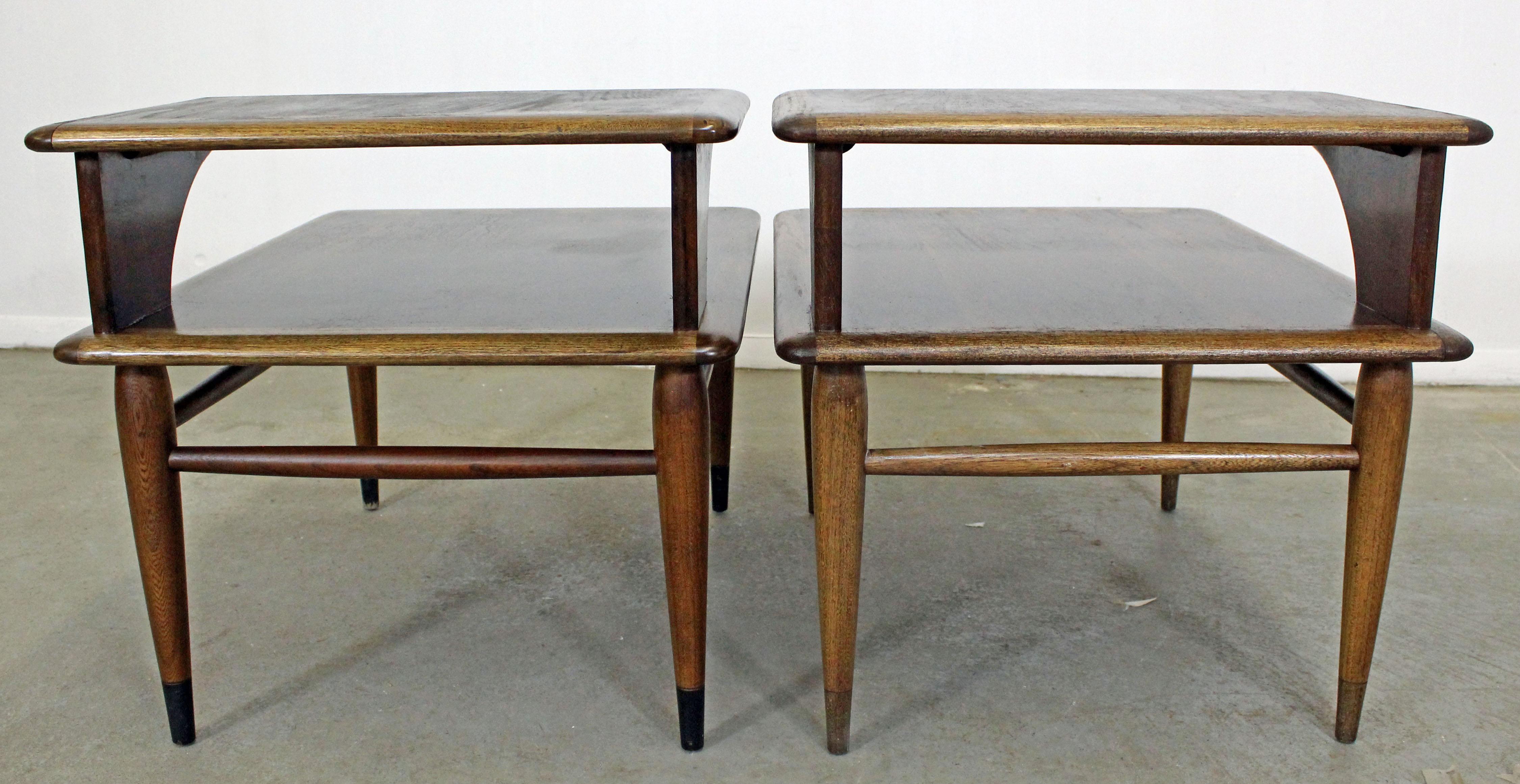 Pair of Mid-Century Modern Andre Bus Lane Acclaim 2-Tier End Tables at 1stDibs | 2 tier end ...