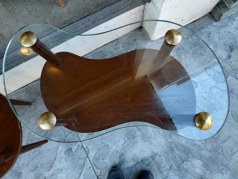 Pair of Mid-Century Modern Art Deco Cloud Tables Attributed to Gilbert ...