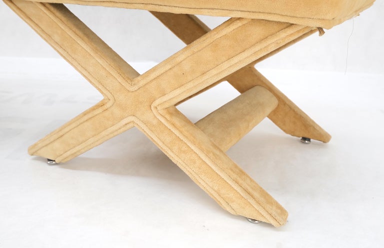 Pair of Mid-Century Modern Billy Baldwin x Base Upholstery Benches For Sale at 1stDibs