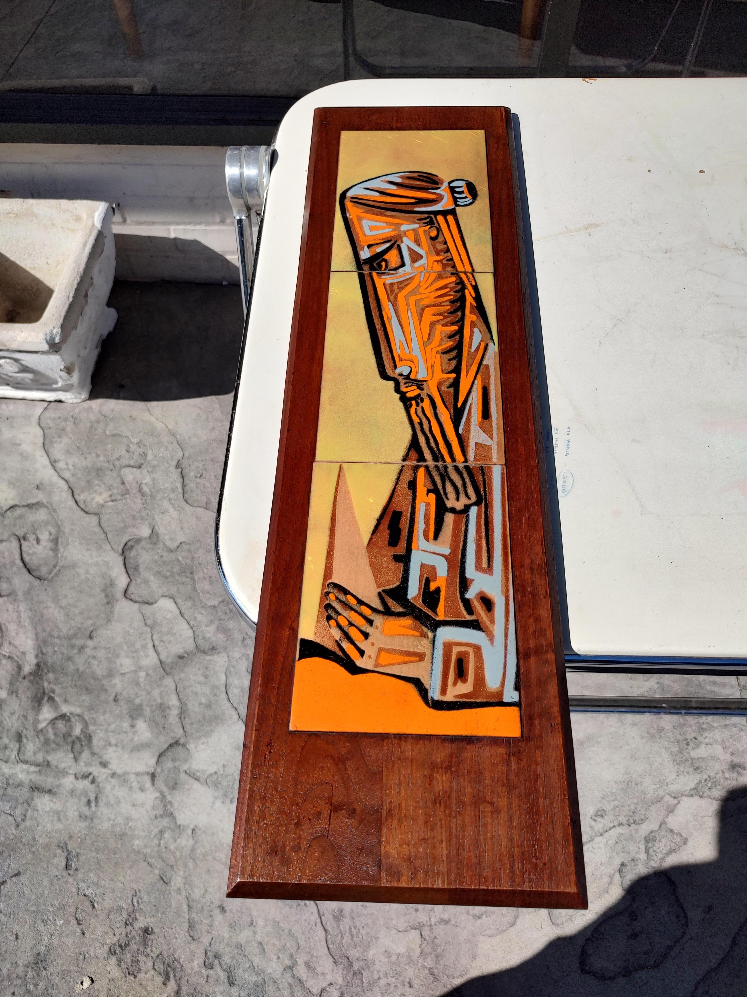 Pair of Mid-Century Modern Copper Enameled Wall Plaques, circa 1965 For ...