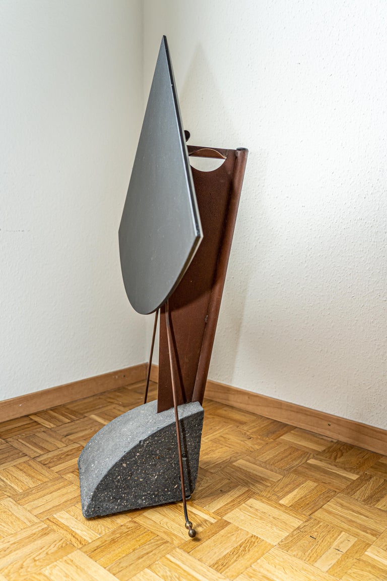 Pair of Mid-Century Modern Corner Console Tables For Sale at 1stDibs