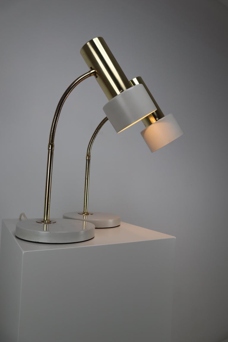 Pair of Mid-century Modern Desk or Table Lamps, Bedside Lights, Germany ...