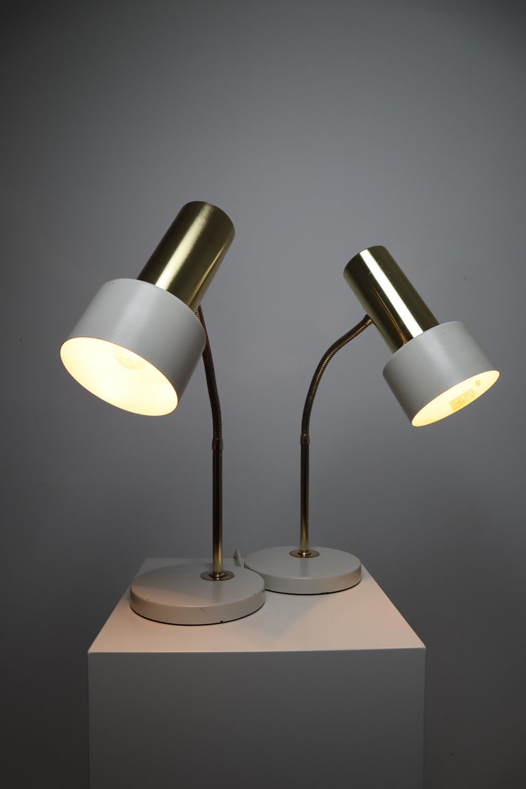 Pair of Mid-century Modern Desk or Table Lamps, Bedside Lights, Germany ...